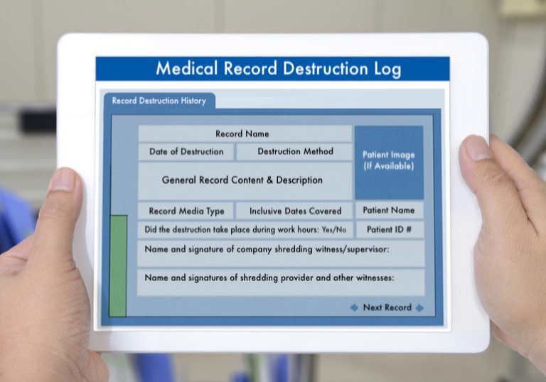 Keeping a Medical Records Destruction Log | Shred Nations Keeping a Medical Records Destruction Log | Shred Nations